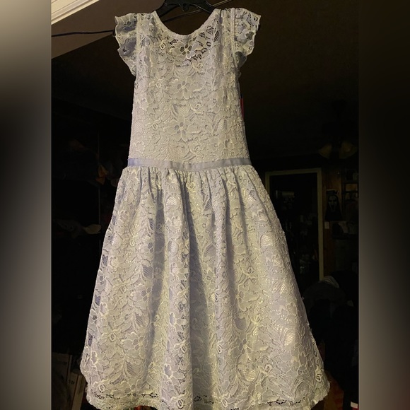 Zunie | Dresses | Nwt Zunis Girl Periwinkle Lace Dress With Underneath ...